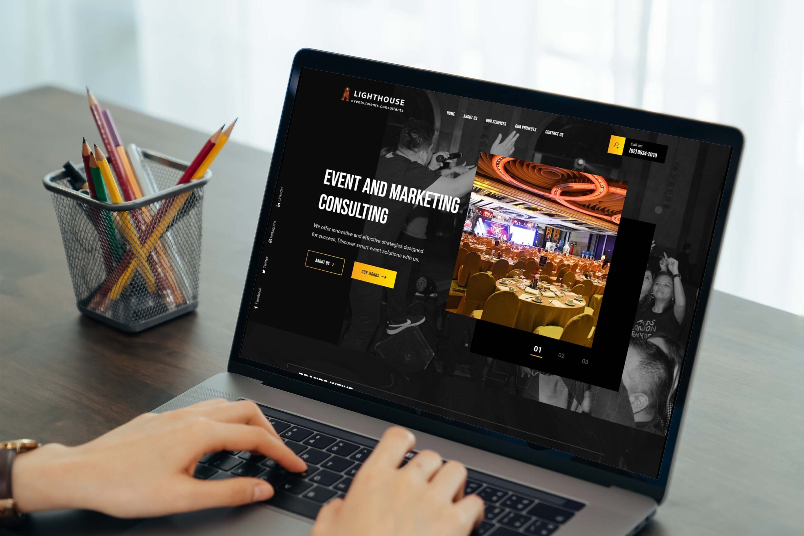 Web Design for Lighthouse Events - Web Designer and Developer in ...